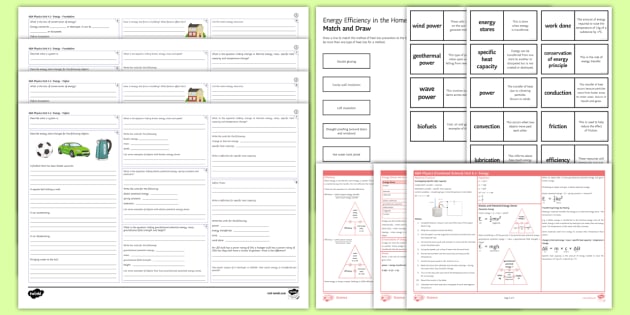 Physics Energy Revision Bundle