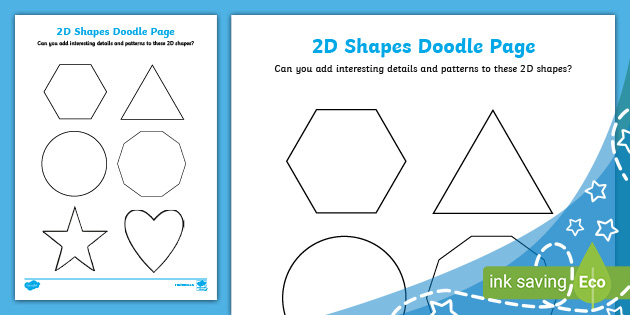 2D Shape Doodle Page