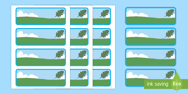 FREE! - Oak Tree Themed Editable Drawer-Peg-Name Labels (Colourful)