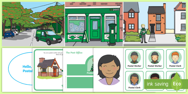 The Post Office Aistear Role-Play Pack (teacher made)