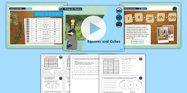 👉 Year 6 Teaching Pack Supporting White Rose Squares and Cubes