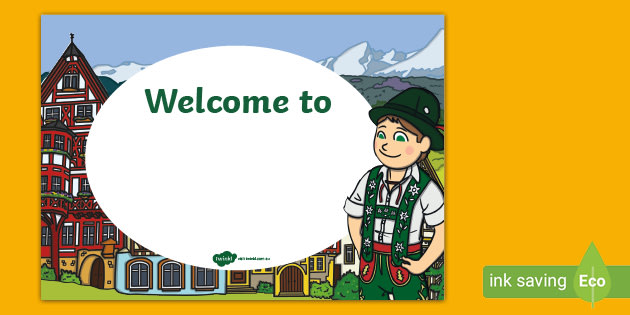 German Village Class Sign (teacher made)