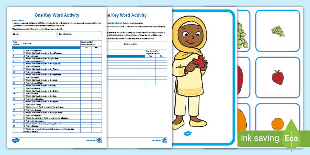 We Are All Different: 1-3 Key Word Level Activity Pack