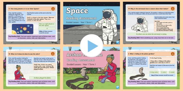 Year 1 Reading Assessment Term 1 Paper 2 Guided Lesson PowerPoint