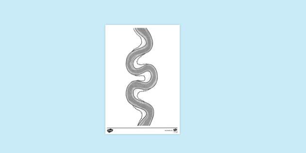 FREE! - Meander Colouring Sheet | Teaching Resources | Twinkl