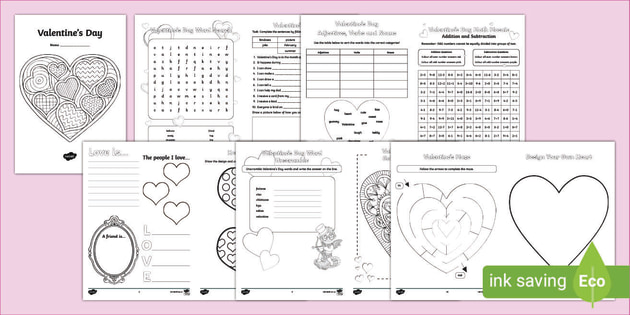 Valentine's Day Activity Booklet (teacher made)