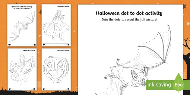 FREE! - Halloween Dot to Dot Pages Activity pack - Resources