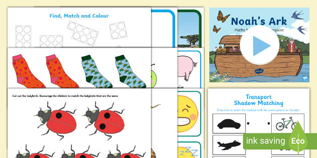 👉 EYFS Nursery Maths Activity Packs: Matching