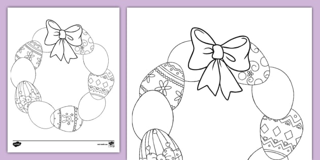 wreath coloring book