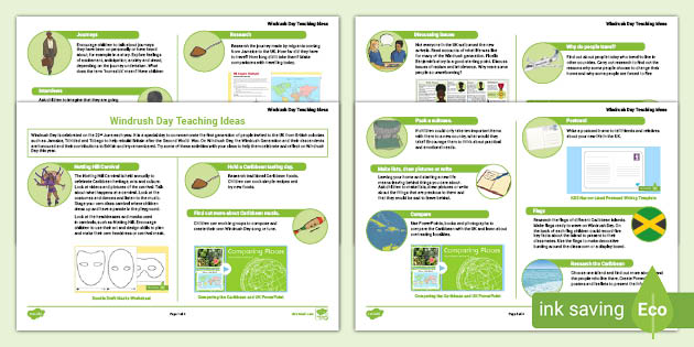Windrush Day Teaching Ideas (teacher made)