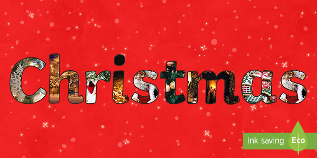 Christmas Photo Display Title (teacher made)