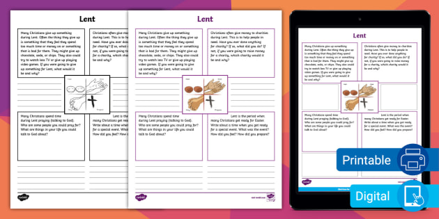 Lent Reflection Questions (Teacher-Made)