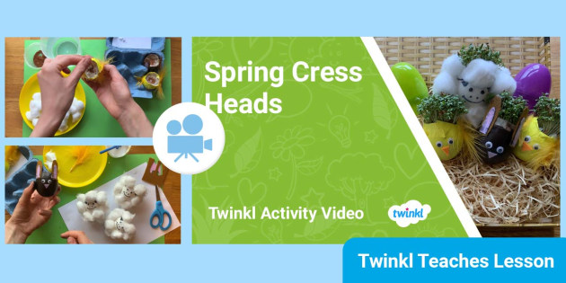 FREE! - How to Make Spring Cress Heads | EYFS Holiday Club Video