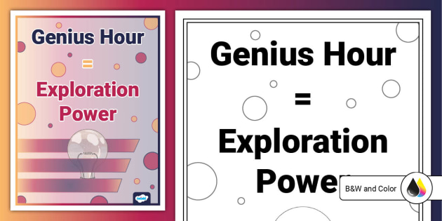Genius Hour Poster (teacher made)