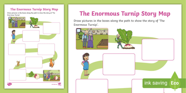 The Enormous Turnip Story Map Activity (teacher made)