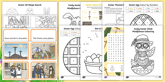 FREE! - Easter-Themed School Closure Home Learning Pack Ages 5-7