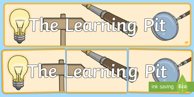 The Learning Pit Display Banner (teacher made)
