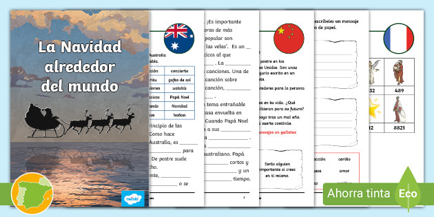 Cuadernillo: La Navidad alrededor del mundo (teacher made)