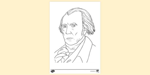 FREE! - James Madison Colouring Sheet Colouring | Colouring Sheets