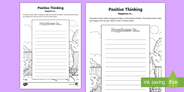 Happiness Is... Poem Activity (teacher made)
