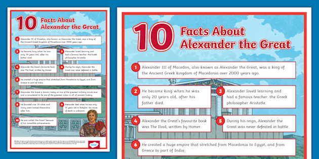 Alexander the Great Biographies | twinkl.co.uk
