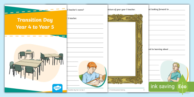 Transition Day Year 4 to 5 Booklet (teacher made)