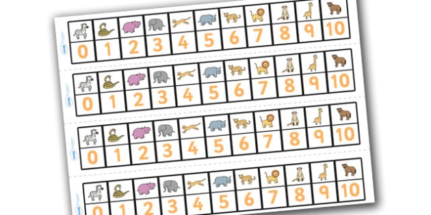Safari Number Track (1-10)