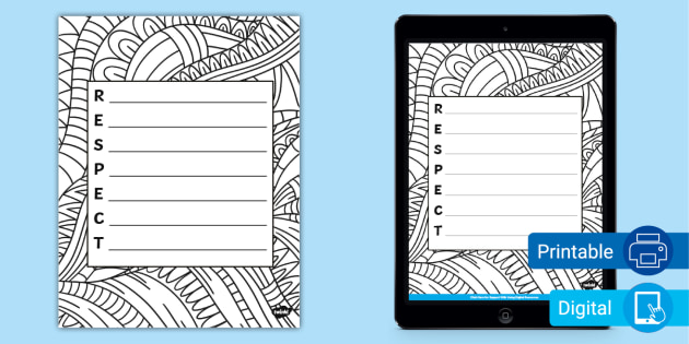 Respect Acrostic Poem (teacher made)