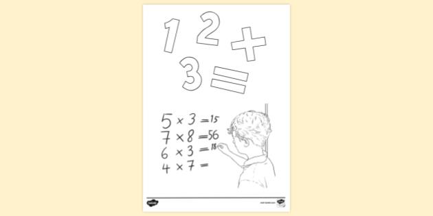 FREE! - Times Tables Colouring Sheet | Colouring Sheets