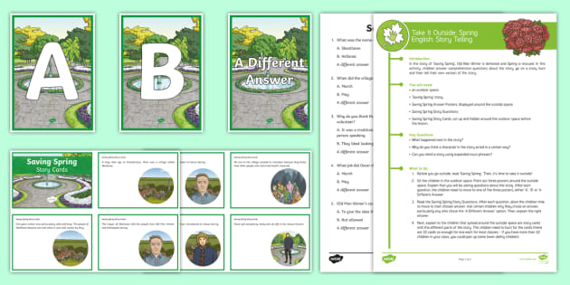 KS2 Take it Outside Spring - English Story Telling Activity