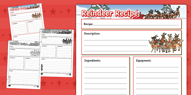 Reindeer Writing Activities | twinkl.com.au