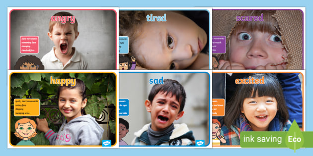 Feelings Dance Display Poster Prompts (teacher made)