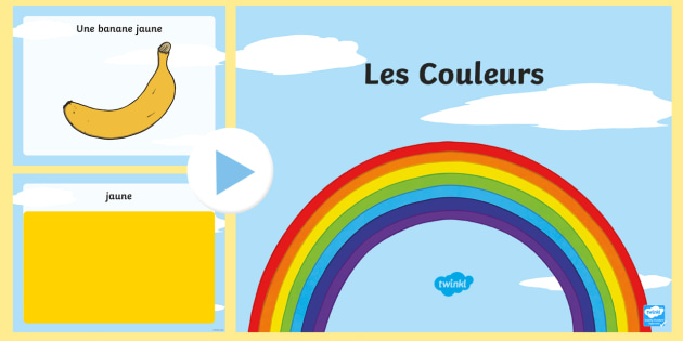 Colours PowerPoint - French (teacher made)