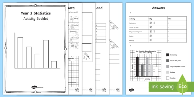 Year 3 Statistics Learning from Home Maths Activity Booklet