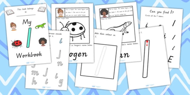 FREE! - My Workbook I Uppercase (teacher made)