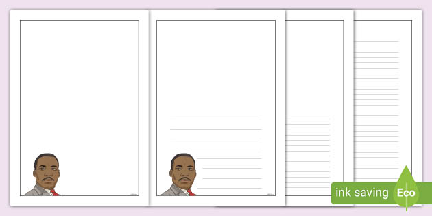 Martin Luther King Jr Page Border Pack (teacher made)