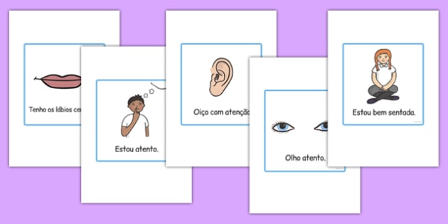 Good Listening Cards Portuguese (teacher made)
