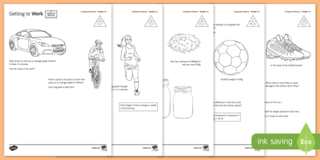 Measure at Home: Compound Measures GCSE Worksheet Pack