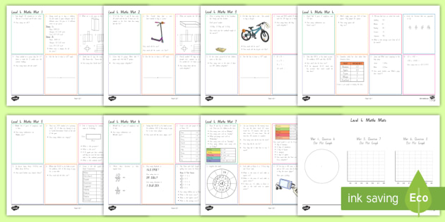 New Zealand Level 4 Maths Activity Mats (teacher made)