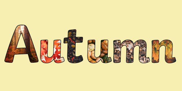 Autumn Photo Display Lettering (teacher made)