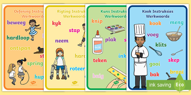 STOMPI - Werkwoorde Vertoon Plakkate (teacher made)
