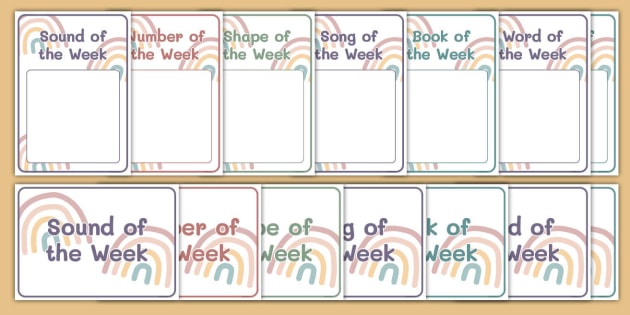 Muted Rainbow Classroom Display Posters - Twinkl