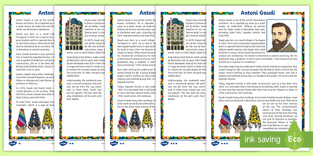 Gaudi Differentiated Reading Comprehension