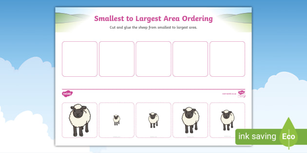 Smallest to Largest Area Ordering Activity (Teacher-Made)