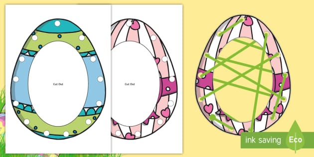 Easter Egg Threading Activity (teacher made)