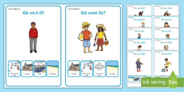 Cartes d'inférences - Où vont-ils ? (teacher made)