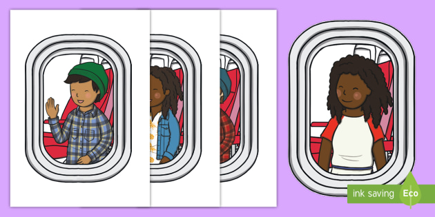 Aeroplane Window Display Cut-Outs - Pirate Ship Display Portholes