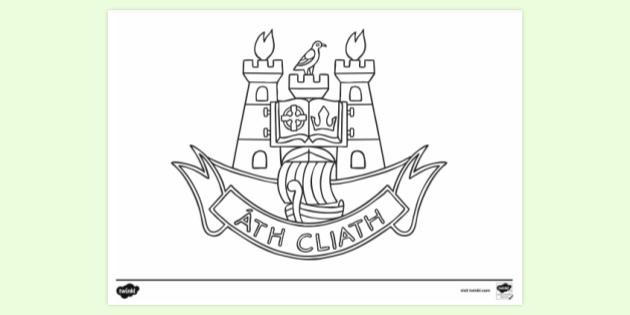 FREE! - Dublin Crest Colouring | Colouring Sheet