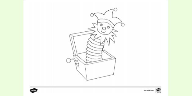 FREE! - Jack in a Box Colouring Sheet (teacher made)