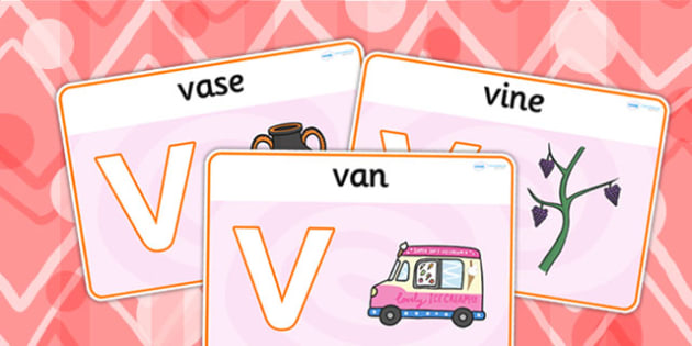 Initial v Sound Playdough Mats (teacher made)